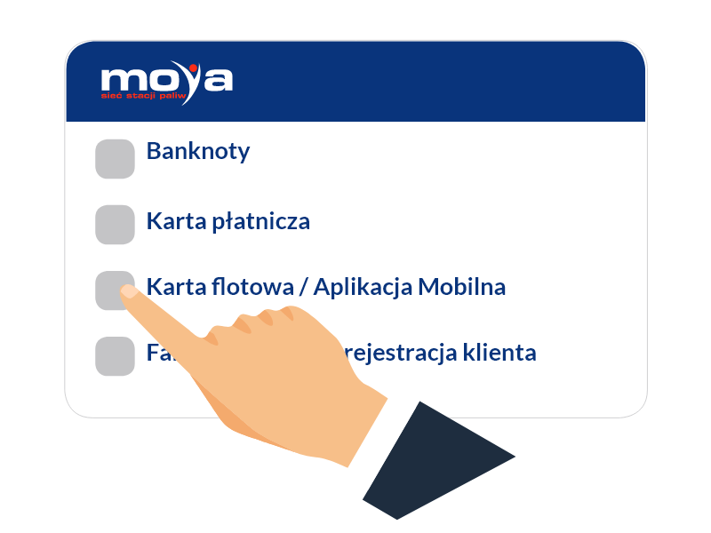 Moya - Jak tankować - Klient Flotowy